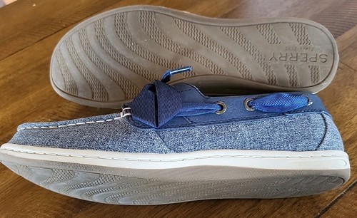 Sperry Women's Top Sider 7.5 Blue Slip On | eBay