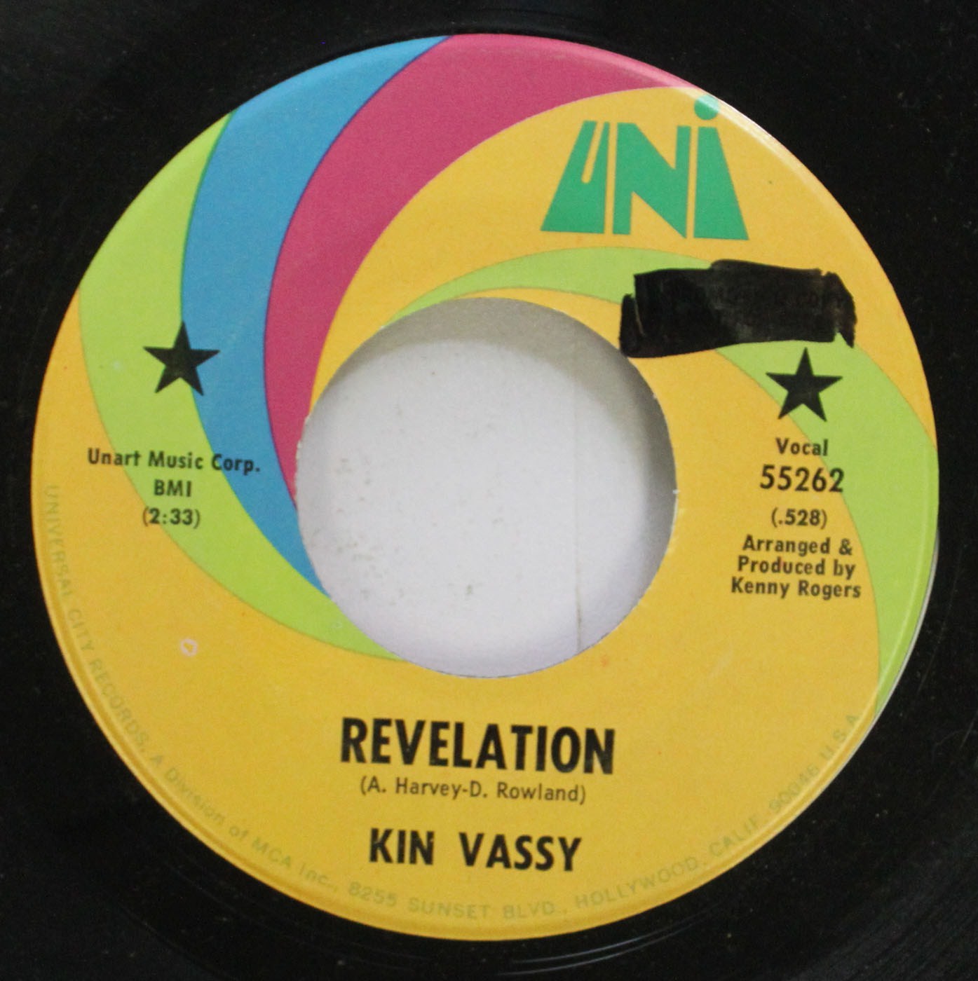 Country 45 Kin Vassy - Revelation / After All (I Live My Life) On Uni ...