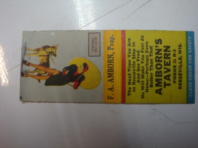 Amborn's Tavern. Reeseville, WI F.A. Ambon, Prop 30s-40s Look inside ...