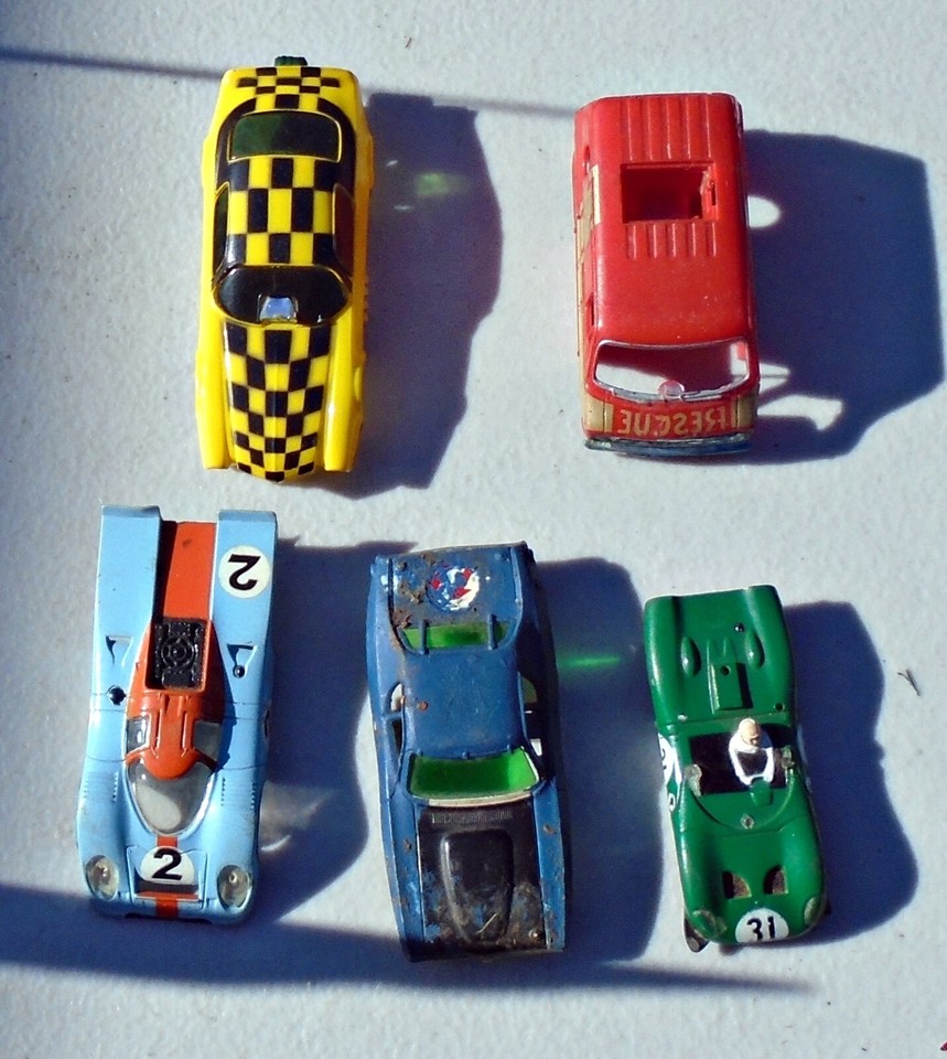 Lot of 5 Vintage HO Slot Car Bodies Tops Race Cars | eBay