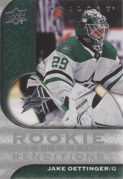 2020-21 Upper Deck Trilogy - Rookie Renditions #RR-9 Jake Oettinger (RC ...