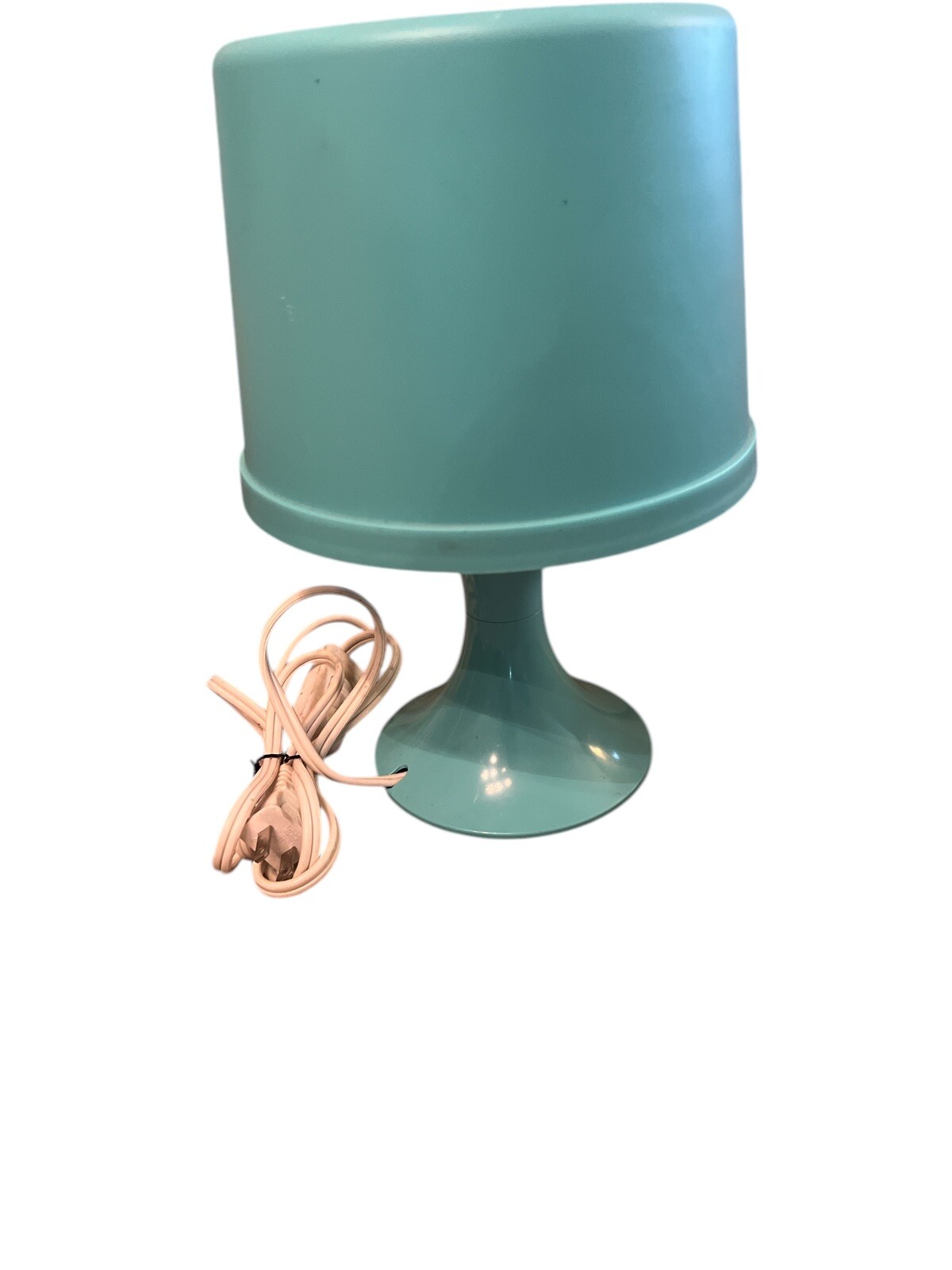 Intertek Vintage MCM Portable Mod Desk Accent Lamp With Tulip Base AQUA | eBay