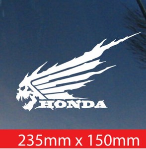 Honda skull car sticker motorbike, laptop, skateboard, car , window ...