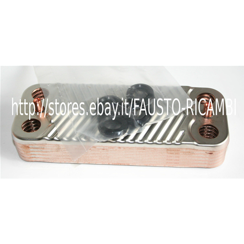 UNICAL SANITARY EXCHANGER 16 PLATTEN ART. 95262095 BOILER ESTRAL INKAL ...