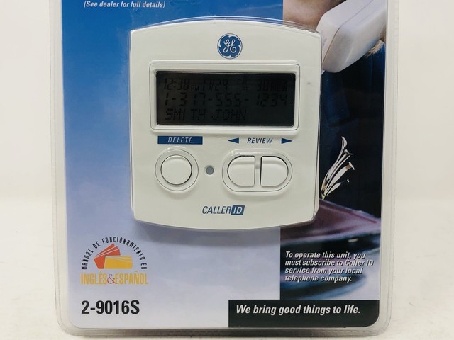 General Electric GE 2-9016 White 99 Name Number Caller ID Memory 3 ...