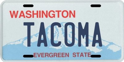 Tacoma Washington State Aluminum WA License Plate | eBay