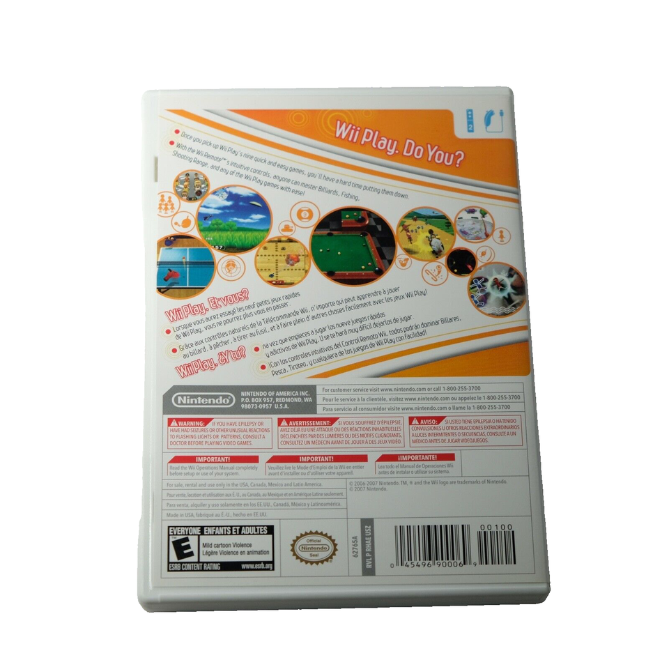 Wii Play Nintendo Wii Used with Manual and Reg Card 45496900069| eBay