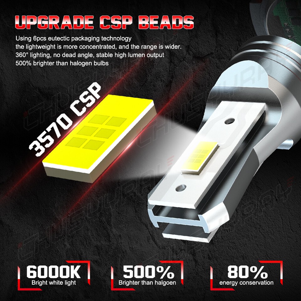 Headlight Bulb Lights 6000k for Honda ATV UTV Fits 34901-HP5-601 34901 ...