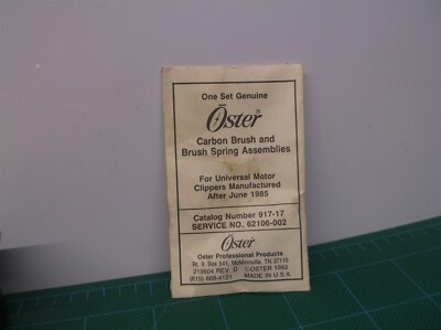 Oster Professional Products 917-17 Carbon Brush and Brush Spring ...