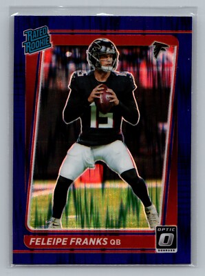 Feleipe Franks 2021 Donruss Optic PURPLE SHOCK Prizm #299 Football Card ...