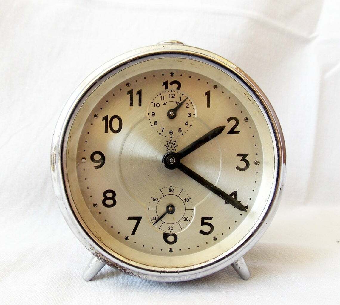 Vintage Old German Made Junghans Desk Alarm Clock Ebay Wecker / Uhren
