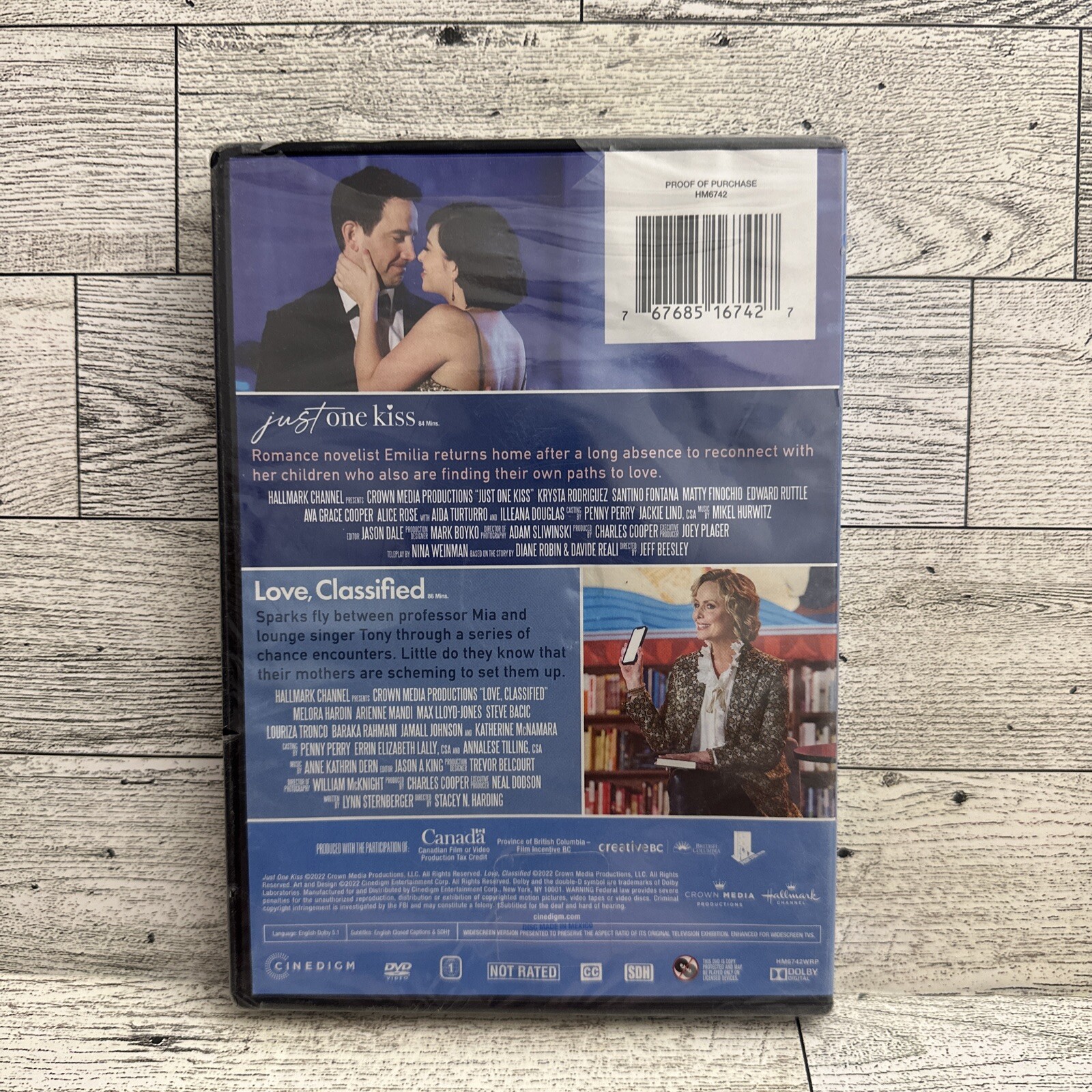 Just One Kiss / Love, Classified (Hallmark Channel 2-Movie Collection ...