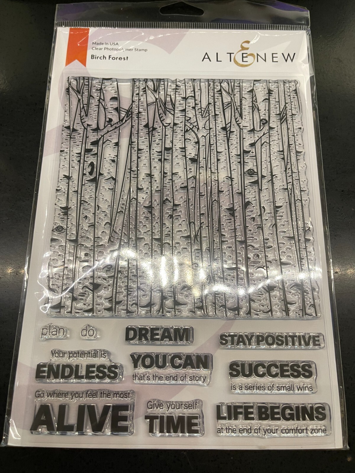 Clear Acrylic Stamps - Birch Forest | eBay