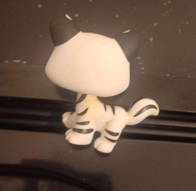 LPS White Striped Tiger #1498 Littlest Pet Shop Hasbro Walking Cat | eBay