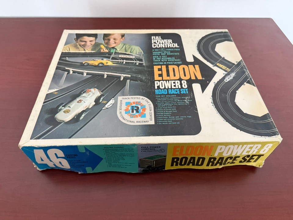 Vintage 1960s Eldon 1/32 Power 8 Road Race Set Slot Car Tracks | eBay