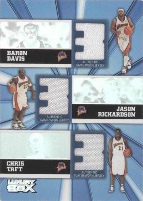 2005-06 Topps Luxury Box - Trinity Relics Baron Davis, Jason Richardson ...