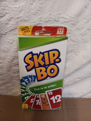 Mattel Games - Skip-Bo [New ] Card Game Brand New SEALED CARDS Open Box ...