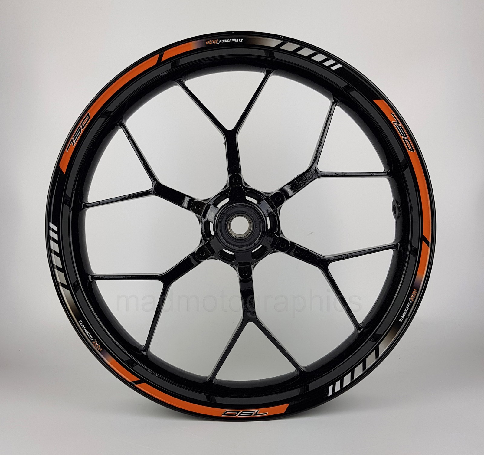 790 Duke motorcycle wheel decals rim stickers stripes for KTM Laminated ...