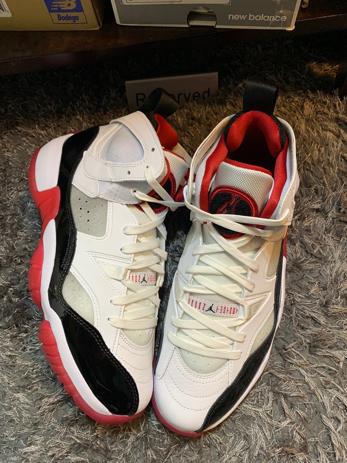 Air Jordan JUMPMAN TWO TREY 'WHITE GYM RED BLACK' DO1925-106 Men Size ...