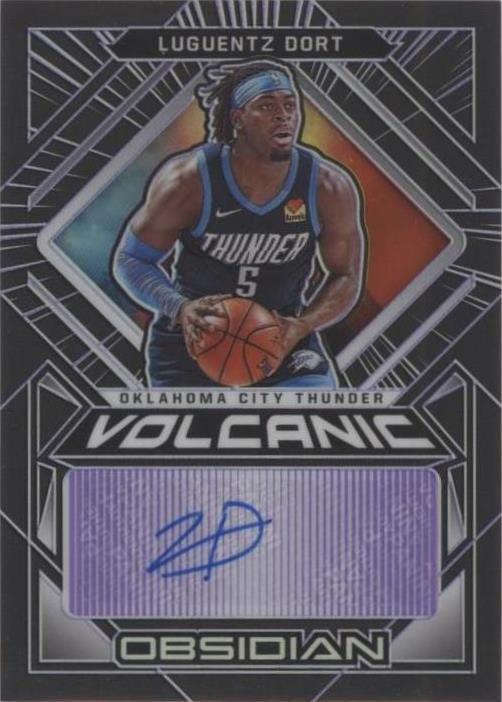 2020-21 Panini Obsidian - Volcanic Signatures Luguentz Dort #VOL-LUG ...