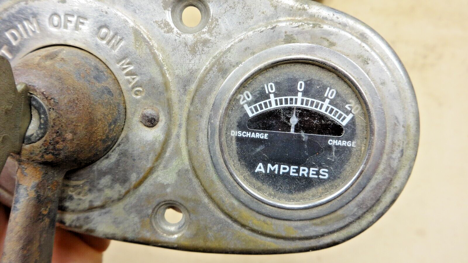 1926 1927 Model T Ford IGNITION / LIGHT SWITCH / AMP GAUGE Original w ...