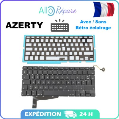 Clavier AZERTY Apple MacBook Pro A1286 (2008-2009) + Rétroéclairage | eBay