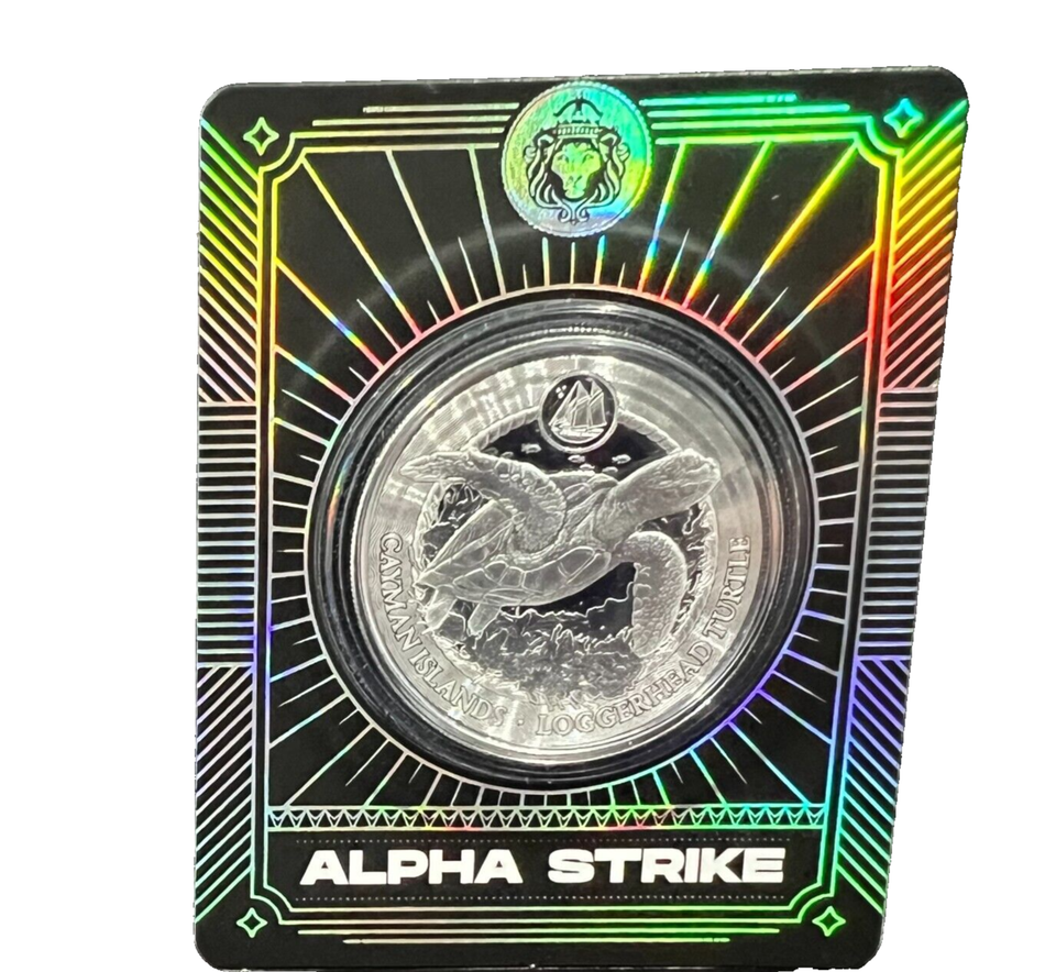 2024 LOGGERHEAD TURTLE 1 oz .9999 Silver Coin BU Scottsdale ALPHA ...
