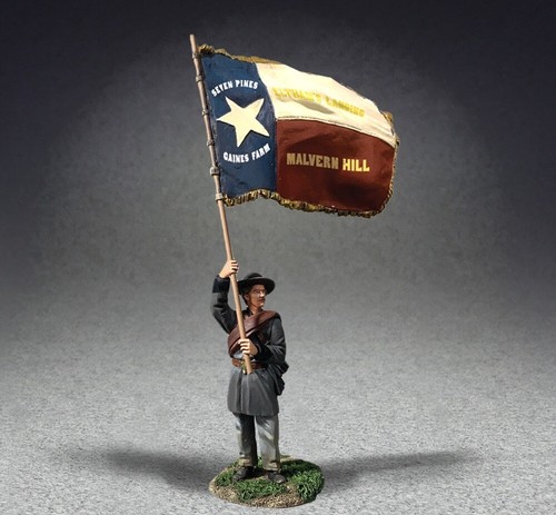 BRITAINS CIVIL WAR CONFEDERATE 31388 1ST TEXAS BRIGADE STANDARD BEARER ...