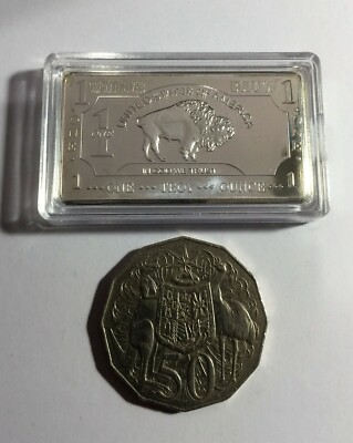 1 Ounce German Silver "USA Buffalo" Ingot in Capsule | eBay Australia