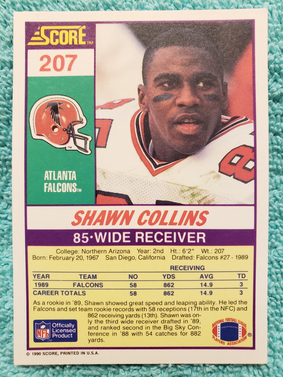 1990 Score - #207 Shawn Collins for sale online | eBay