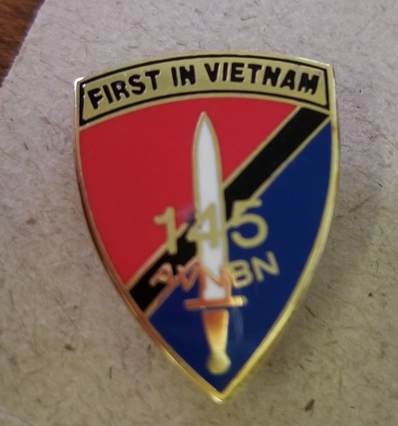 145th Aviation Battalion FIRST IN VIETNAM Enamel Pin 145 AVNBN | eBay