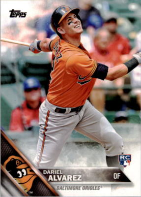 2016 Topps #311 Dariel Alvarez Baltimore Orioles Rookie Card | eBay