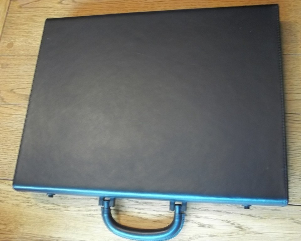 PORSCHE DESIGN Locking Leather Hard Side Briefcase - near mint, original box | eBay