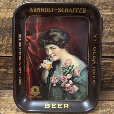 Arnholt Schaefer Philadelphia Brewing Pre Prohibition Beer Tray Ye Olde ...