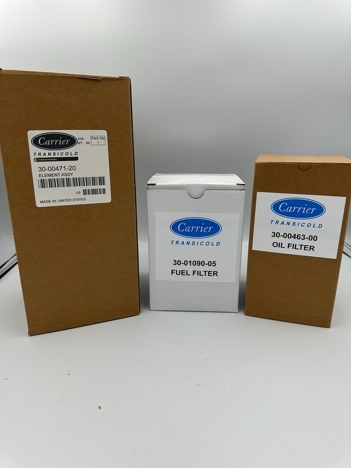 Carrier Reefer 2100A, 2500A, 7300 & 7500 Unit Filter Kit, Filterr Kit ...