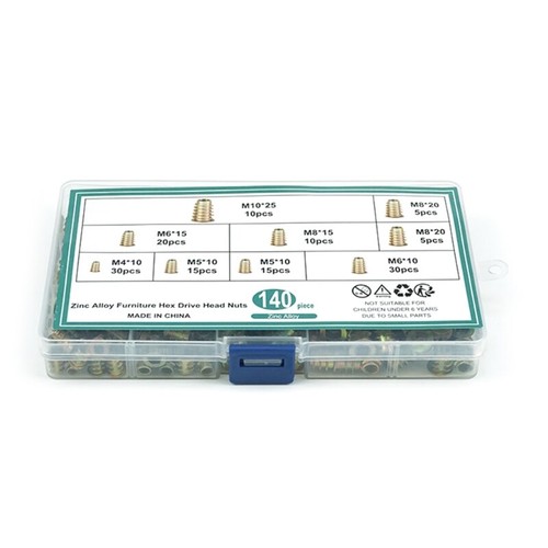 Threaded Inserts Reliable Solution Metal Screw Nut set for Furniture ...