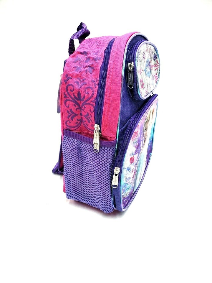 Disney Frozen Pink And Purple Anna And Elsa Lock Arms 12'' Backpack | eBay