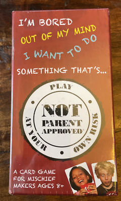 NEW - Not Parent Approved: A Card Game for Kids Families & Mischief ...