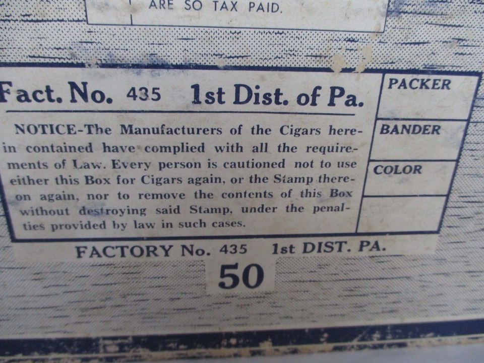 R.J. Jr. Rum-Soaked Crooks Vintage EMPTY Cigar Box with Lid. Great ...