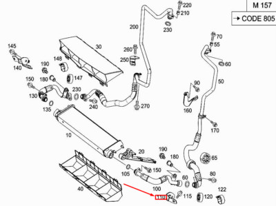 NEW MERCEDES-BENZ GLE W166 LEFT COOLER OIL LINE BRACKET A1665010171 ...