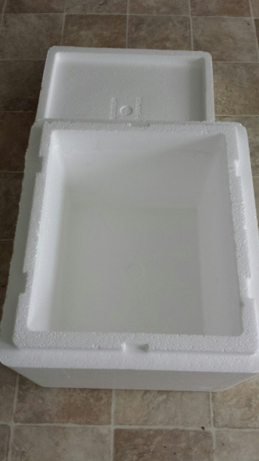 THERMOSAFE STYROFOAM SHIPPING COOLER 12"L X 10"W X 9"H INSIDE DIMENSION ...