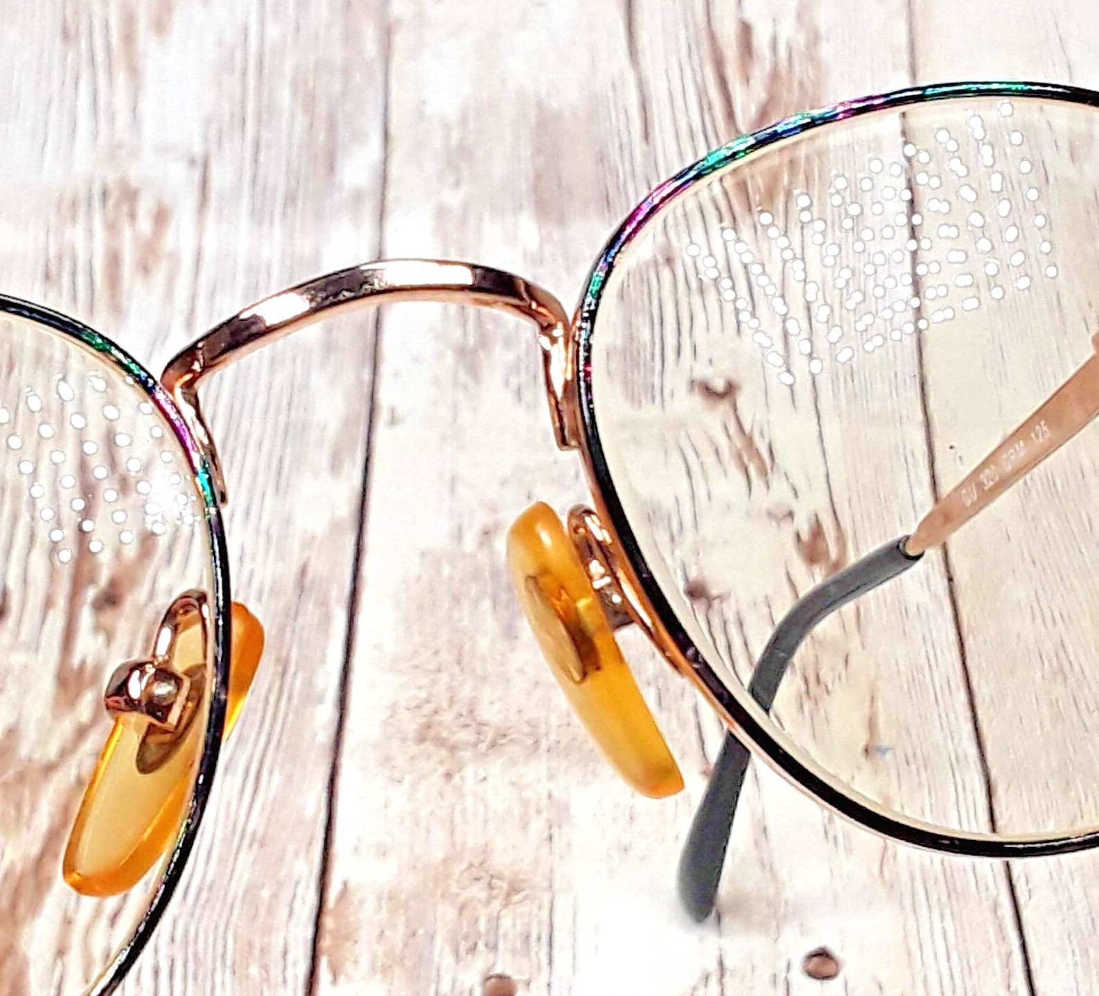 Guess Round Green Gold-Toned Metal Eyeglasses FRAMES ONLY GU 320 GRM 44 ...