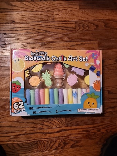 Washable sidewalk chalk art set NEW sealed | eBay