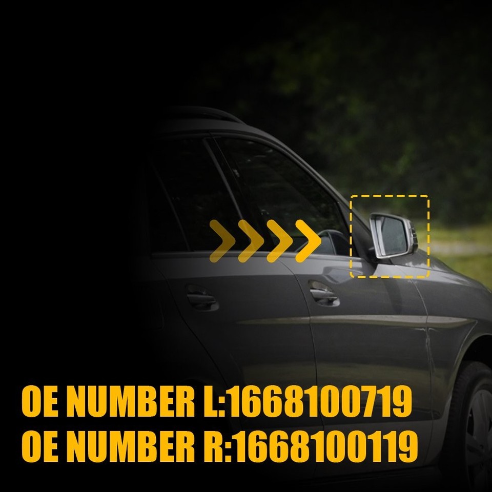 Left Right Side Mirror Glass Heat W/Blind Spot for Mercedes W166 ML GLE ...