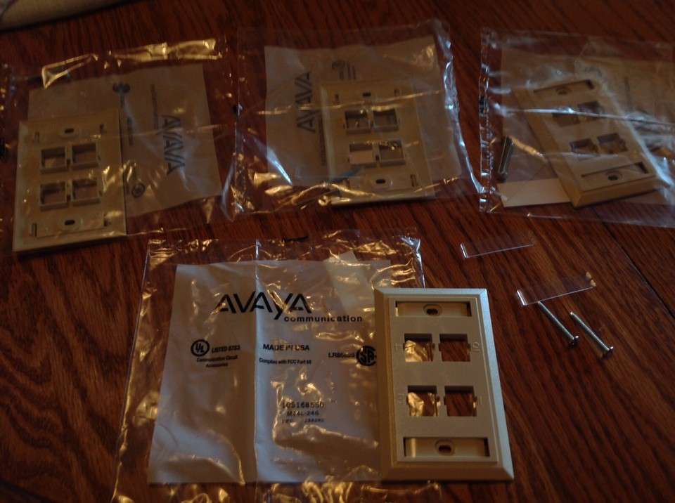 Avaya 108168550 Face Plate Outlet M14L-246. Pkg Of 4 Plates | eBay