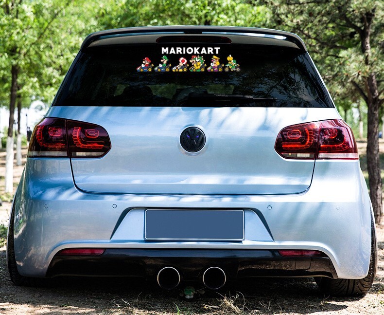 Set of 12 characters Super Mario Kart Decal Auto Car SUV Window Vinyl ...