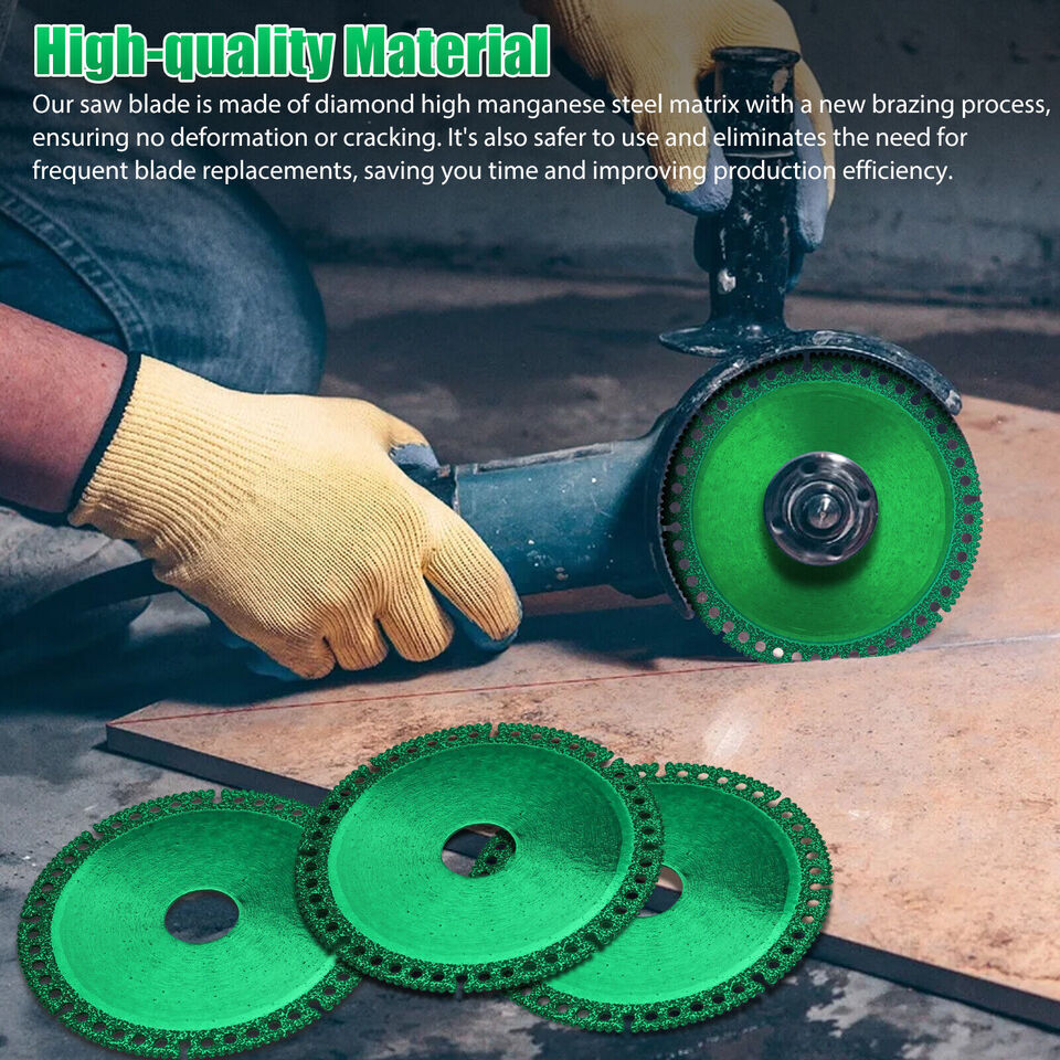 10PCS 100mm Green Composite Multifunctional Cutting Saw Blade For Metal ...