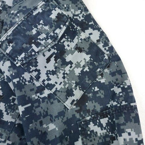 Navy Military Digital Blue Camouflage USN NWU Shirt Jacket Uniform ...