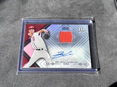 A.J. Cole 2014 Bowman Platinum Auto Autograph Relic | eBay