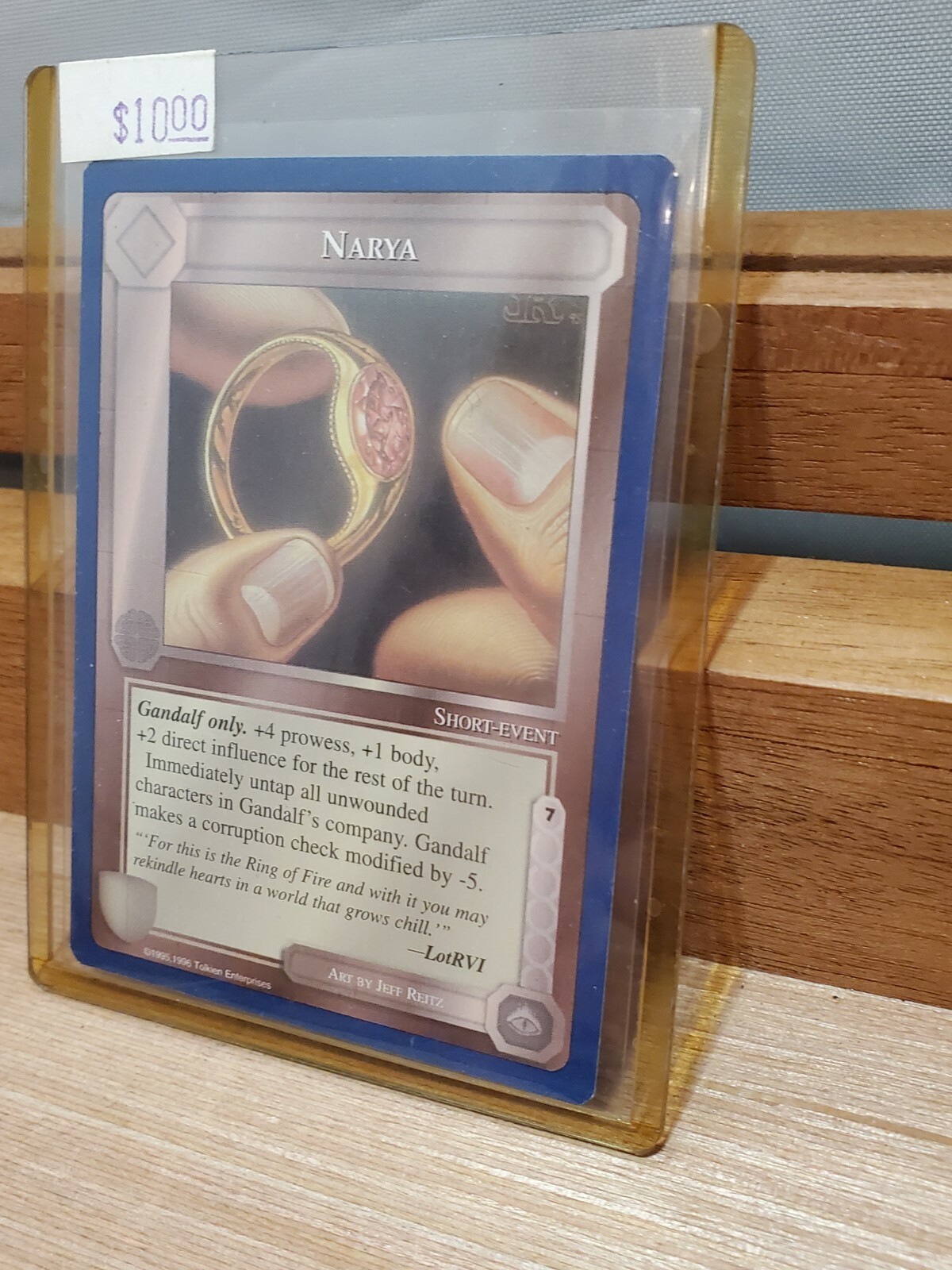 Narya - Blue Boarder - 1995/96 Tolkien Playing Card/ESO vtg. | eBay